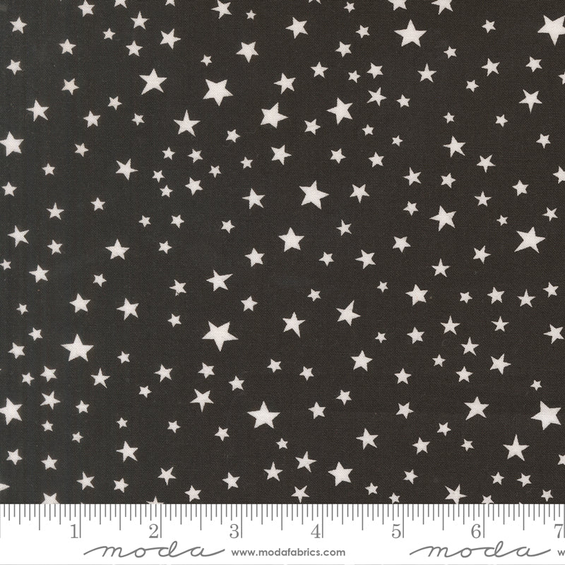Purrs & Boos Black Cat Stars Yardage by Elena Amo for Moda Fabrics ...